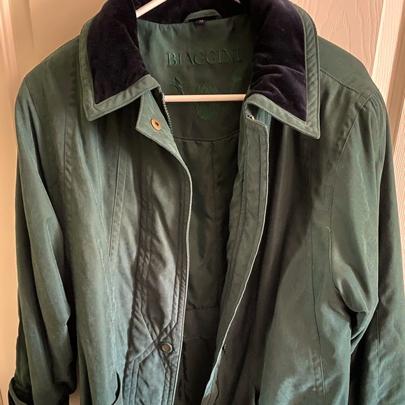 Biaggini | Jackets & Coats | Cute Winter Jacket Green With Black Trim ...